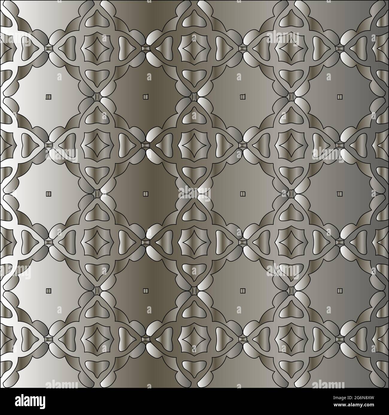 Silver metallic gradient with repeat Pattern . Abstract metallic ...