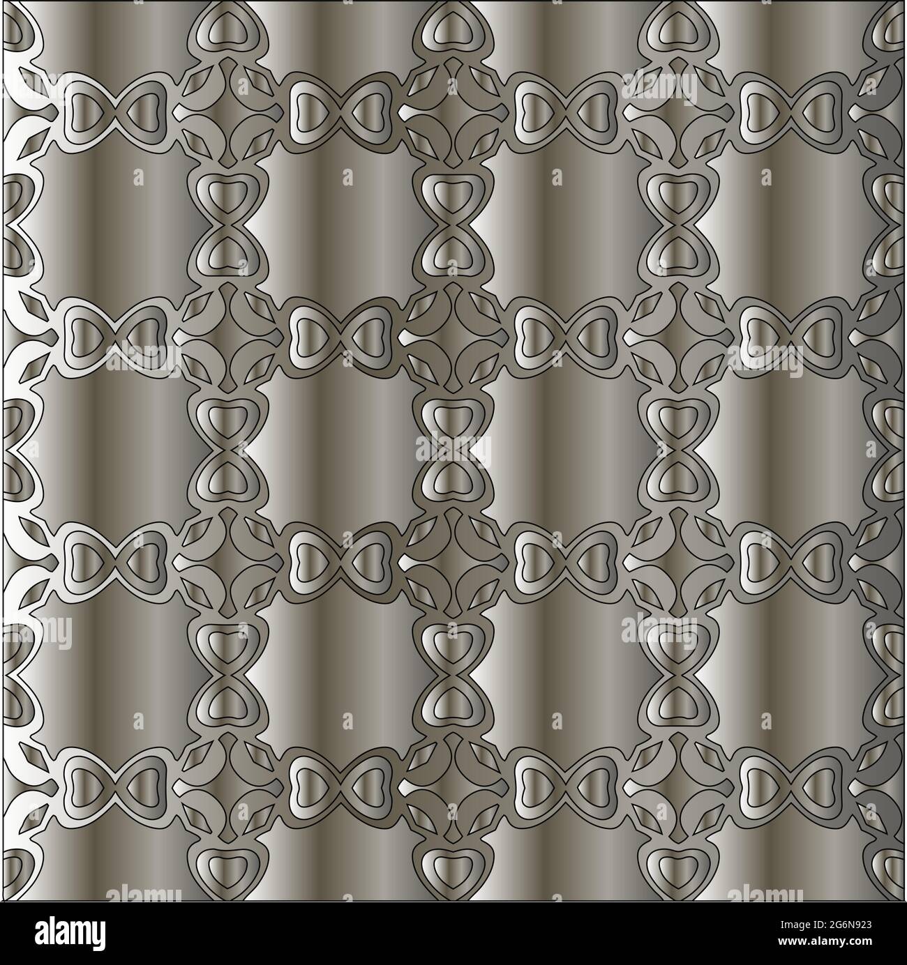 Silver metallic gradient with repeat Pattern . Abstract metallic ...
