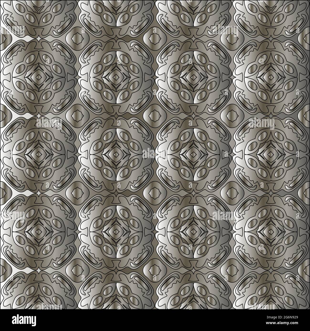 Silver metallic gradient with repeat Pattern . Abstract metallic ...