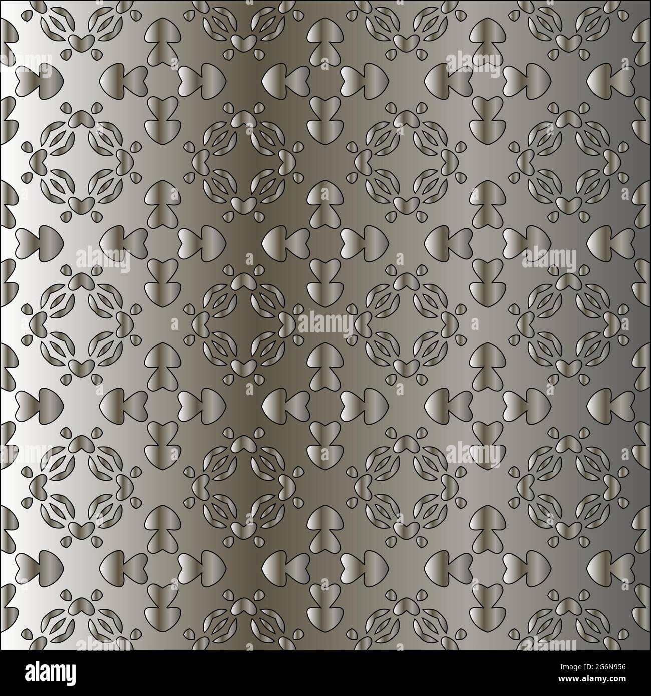 Silver metallic gradient with repeat Pattern . Abstract metallic ...