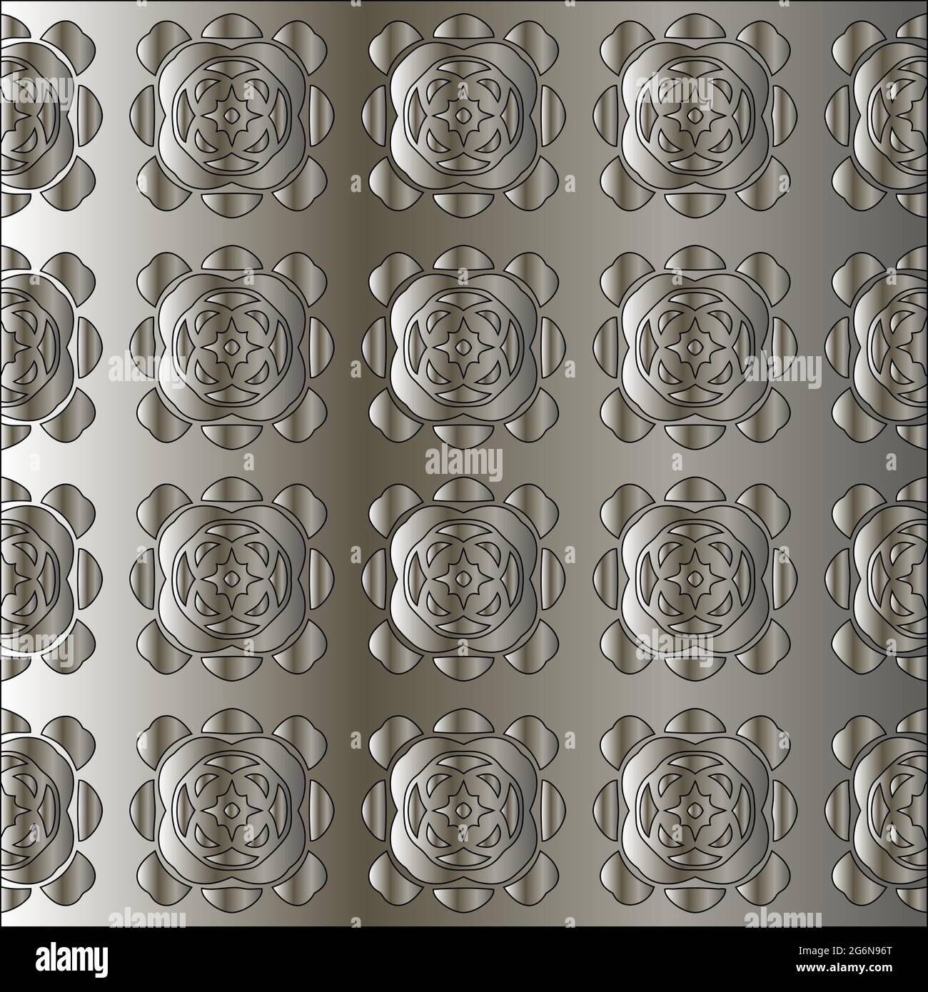 Silver metallic gradient with repeat Pattern . Abstract metallic ...