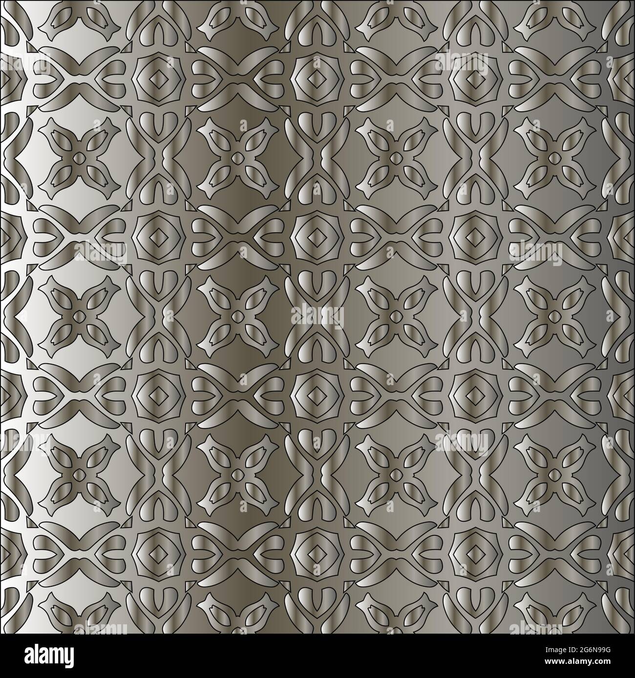 Silver metallic gradient with repeat Pattern . Abstract metallic ...