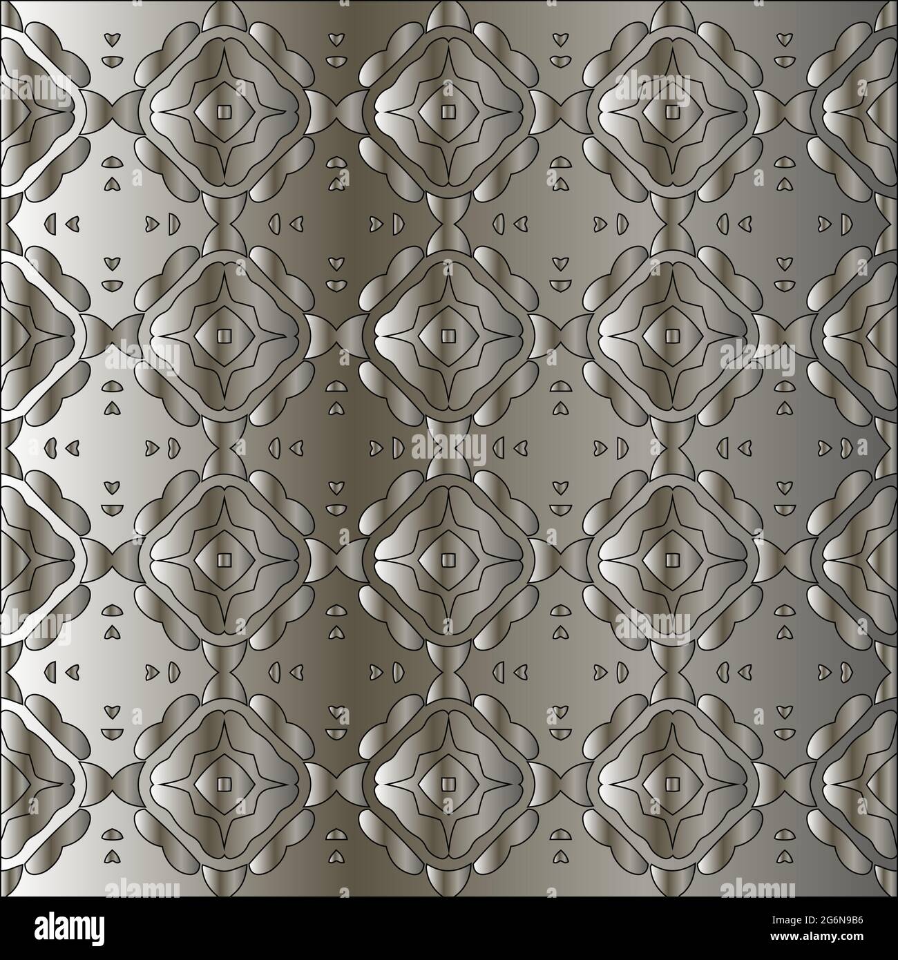 Silver metallic gradient with repeat Pattern . Abstract metallic ...