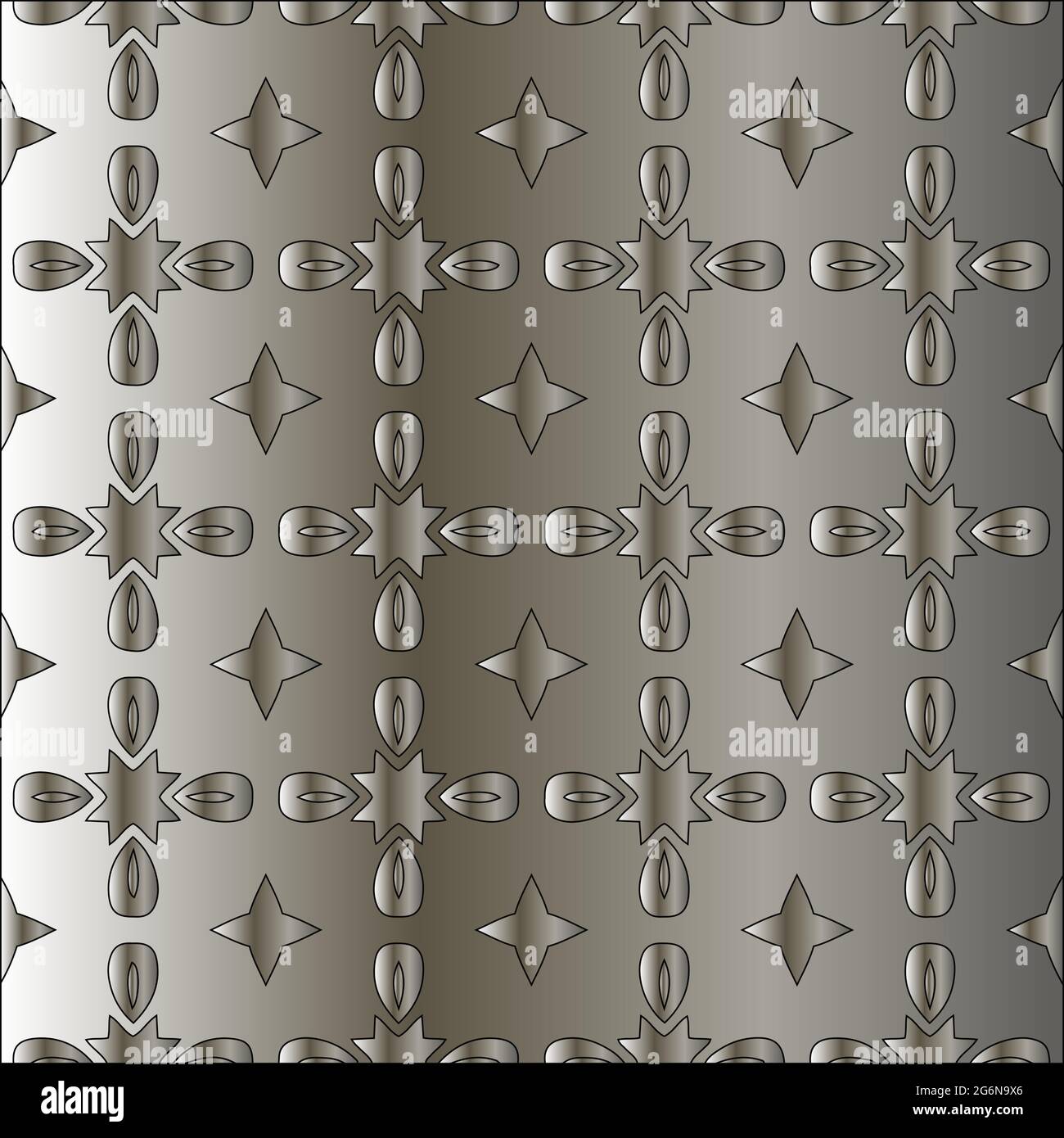 Silver metallic gradient with repeat Pattern . Abstract metallic ...
