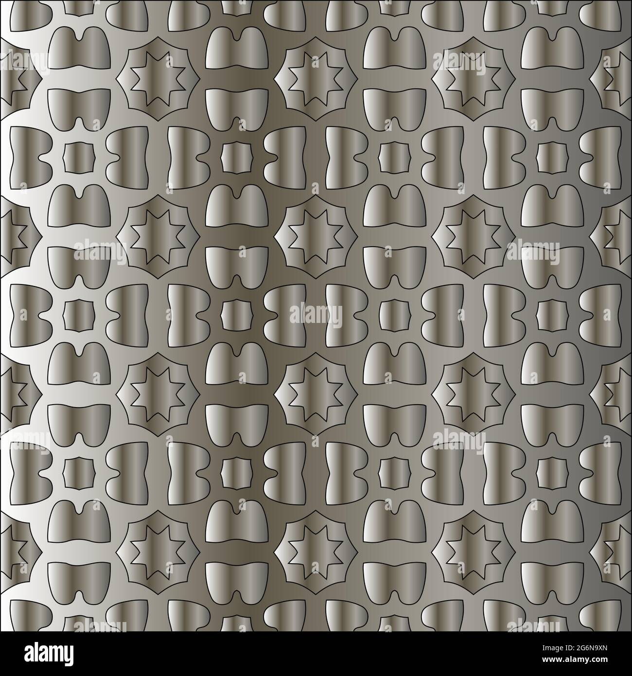 Silver metallic gradient with repeat Pattern . Abstract metallic ...