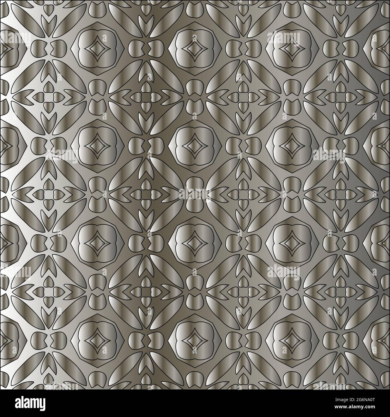 Silver metallic gradient with repeat Pattern . Abstract metallic ...