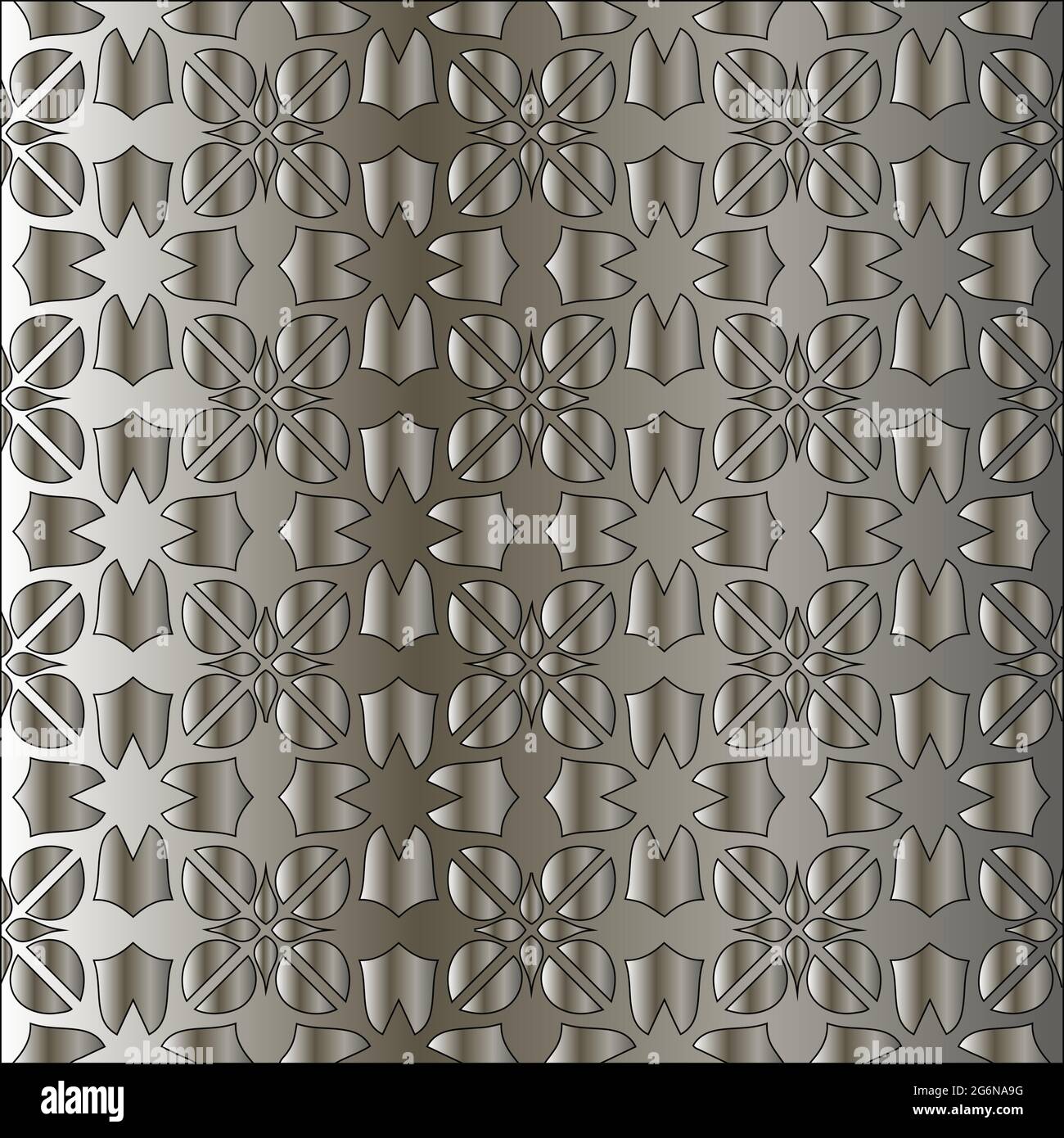 Silver metallic gradient with repeat Pattern . Abstract metallic ...