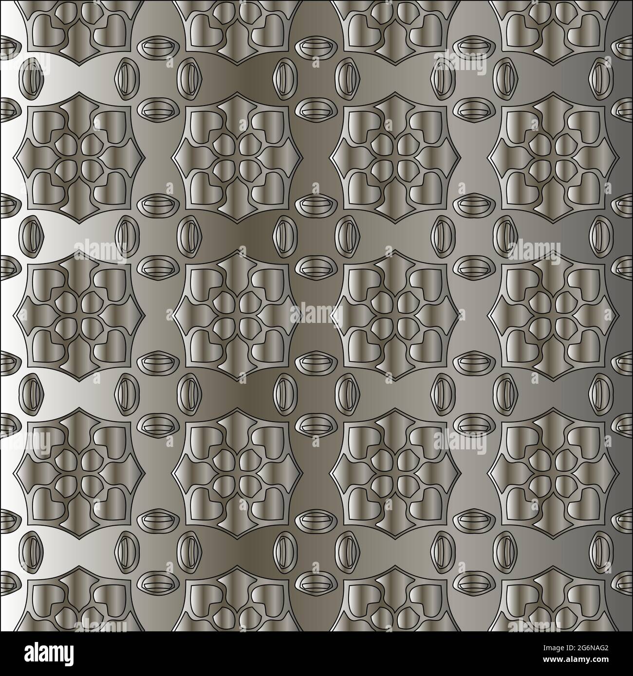 Silver metallic gradient with repeat Pattern . Abstract metallic ...