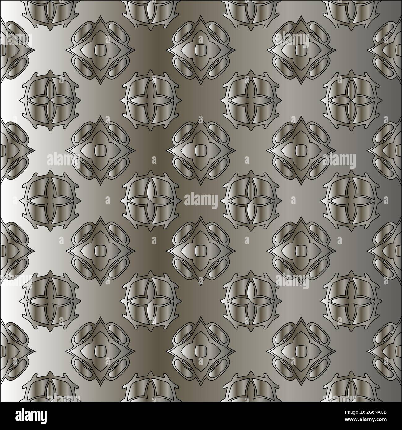 Silver metallic gradient with repeat Pattern . Abstract metallic ...