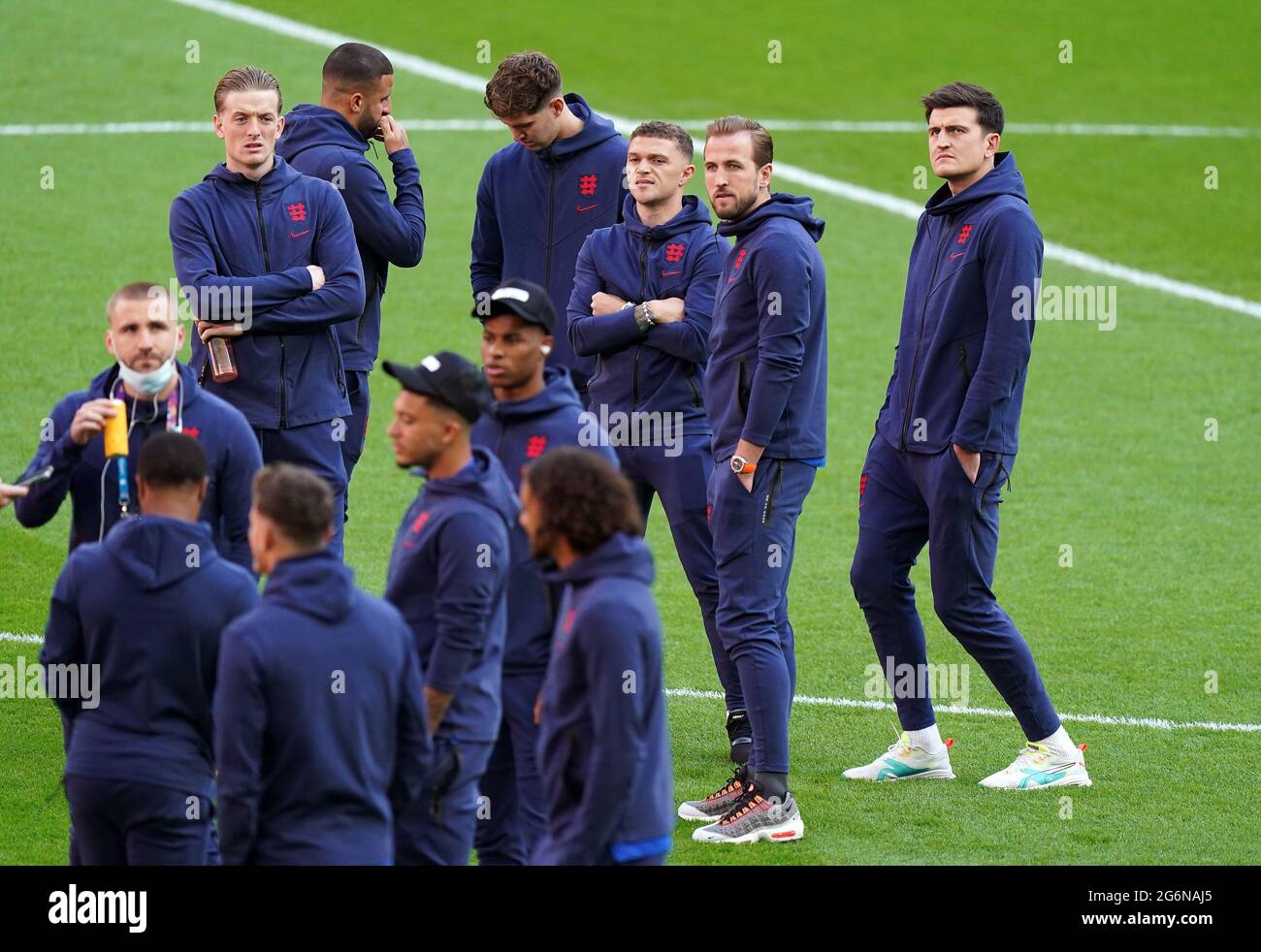 England goalkeeper Jordan Pickford, Kieran Trippier, Harry Kane and ...