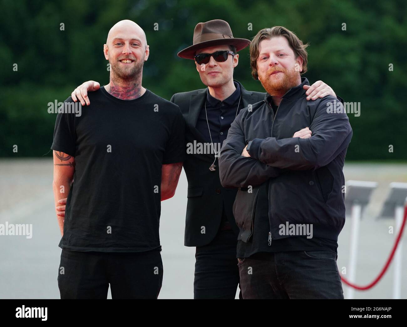 (left to right) Mince Fratelli, Jon Fratelli and Barry Fratelli, from ...