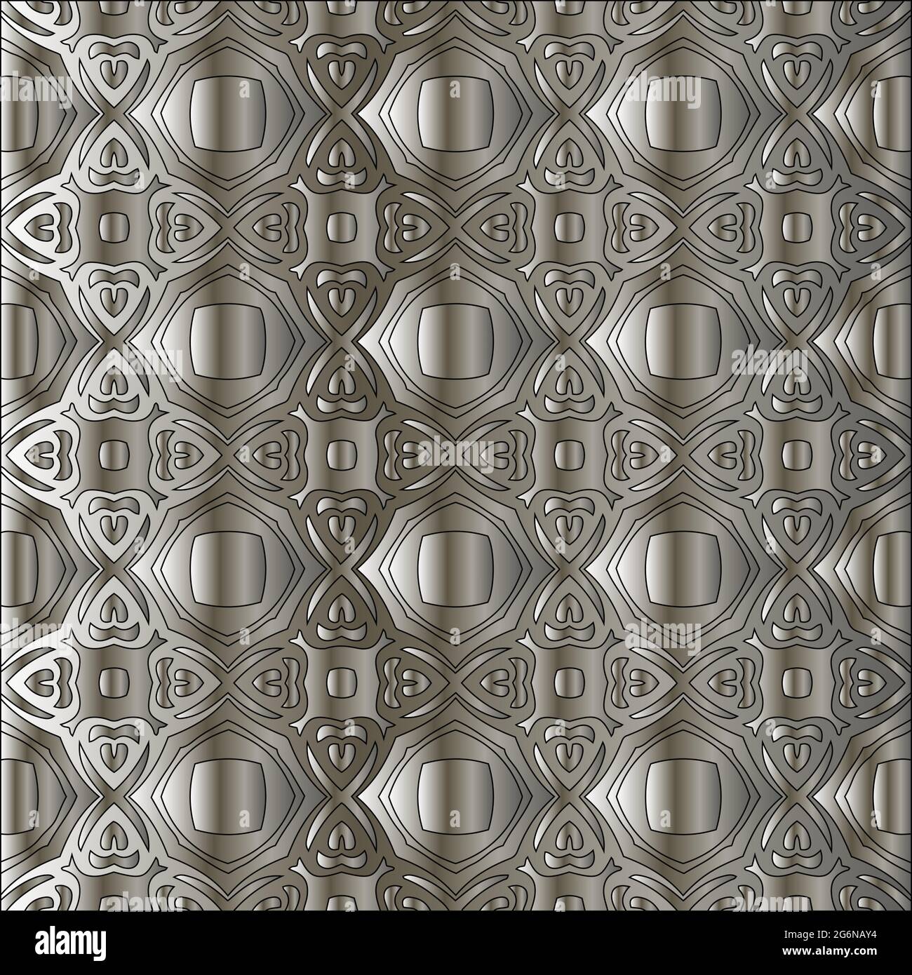 Silver metallic gradient with repeat Pattern . Abstract metallic ...