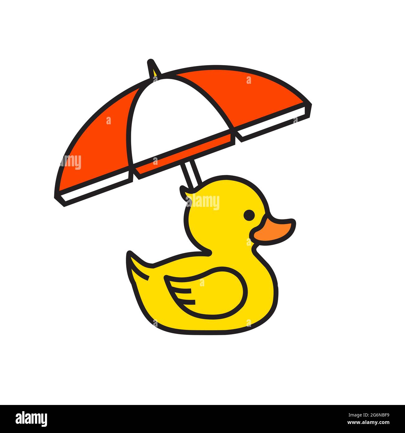 Clipart Duck With Umbrella