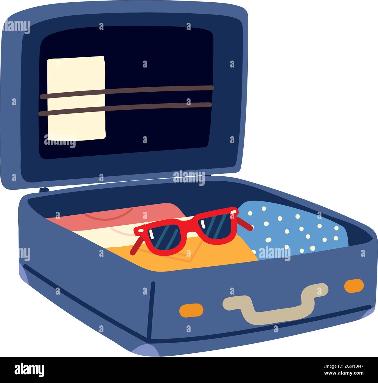 open suitcase travel Stock Vector Image & Art - Alamy
