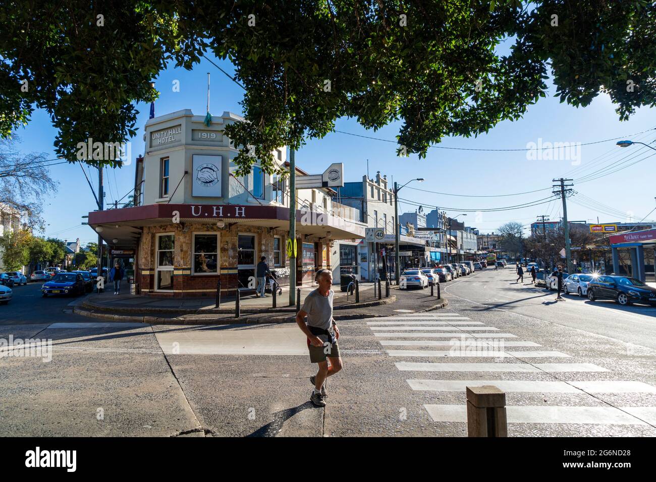Closed bar, the Unity Hall Hotel, Balmain, Sydney, Australia during ...