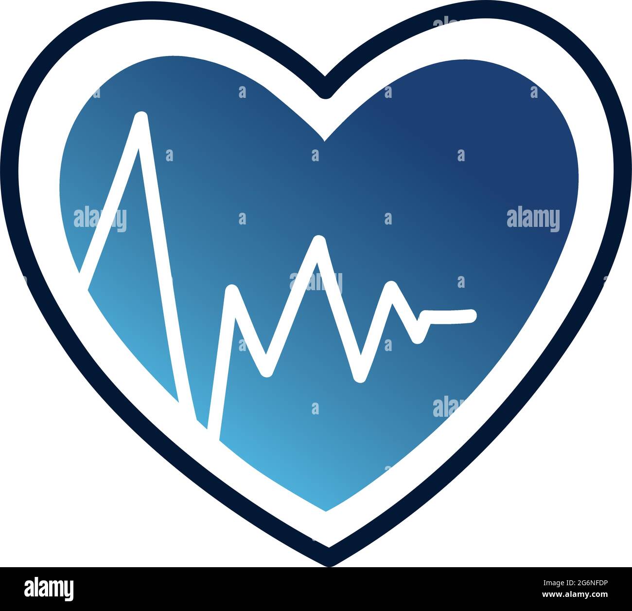 blue heart beating medical Stock Vector Image & Art - Alamy