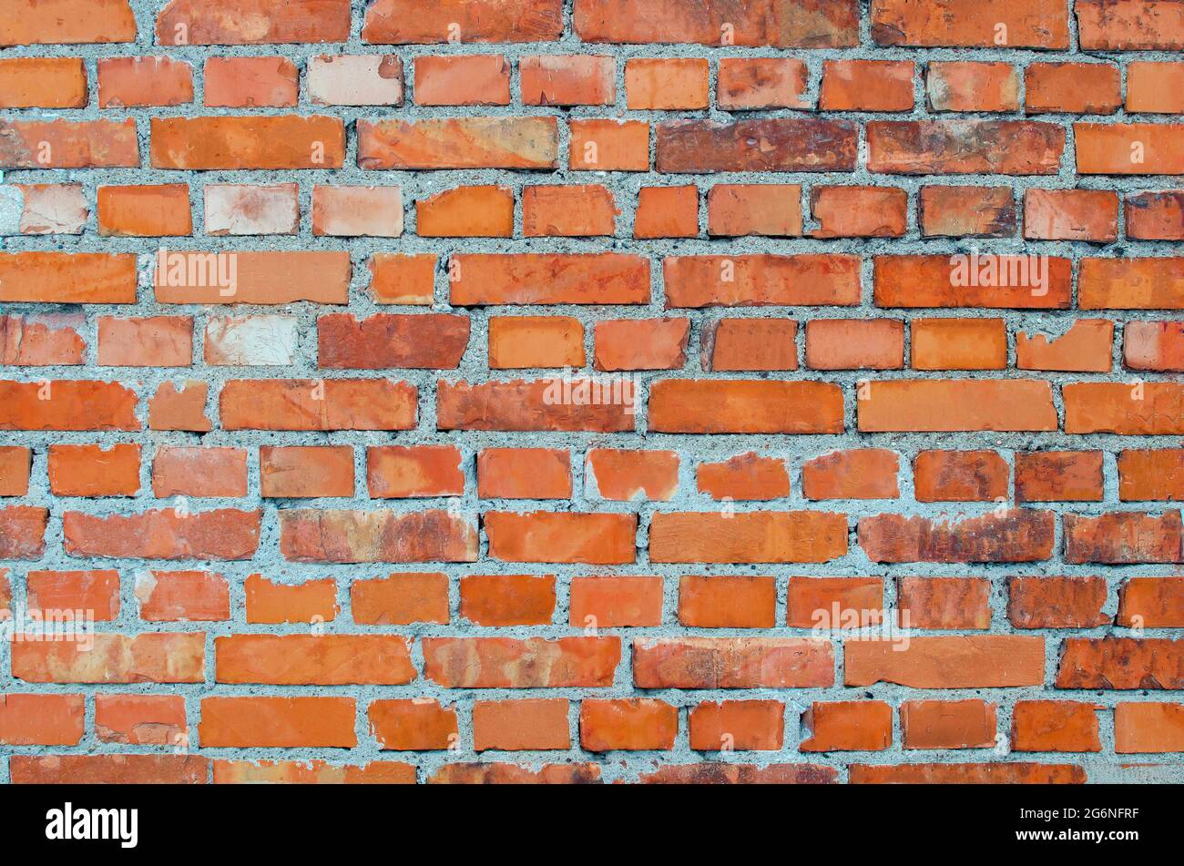 Old brick wall. Rustic old brickwork. The structure and pattern of a ...