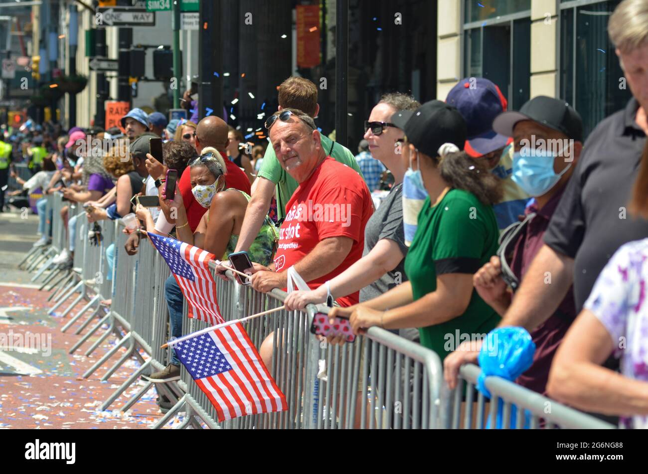 Thousands joined in Lower Manhattan, New York City during the Hometown ...