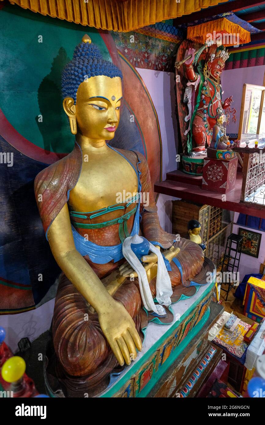 Manali, India - June 2021: Himalayan Nyingmapa Gompa is a Buddhist ...