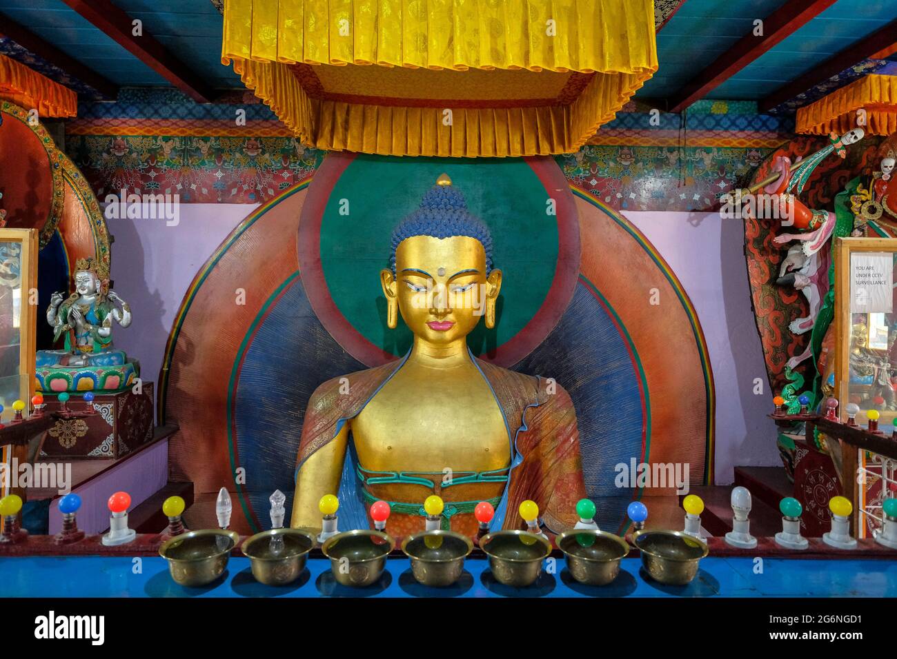Manali, India - June 2021: Himalayan Nyingmapa Gompa is a Buddhist ...