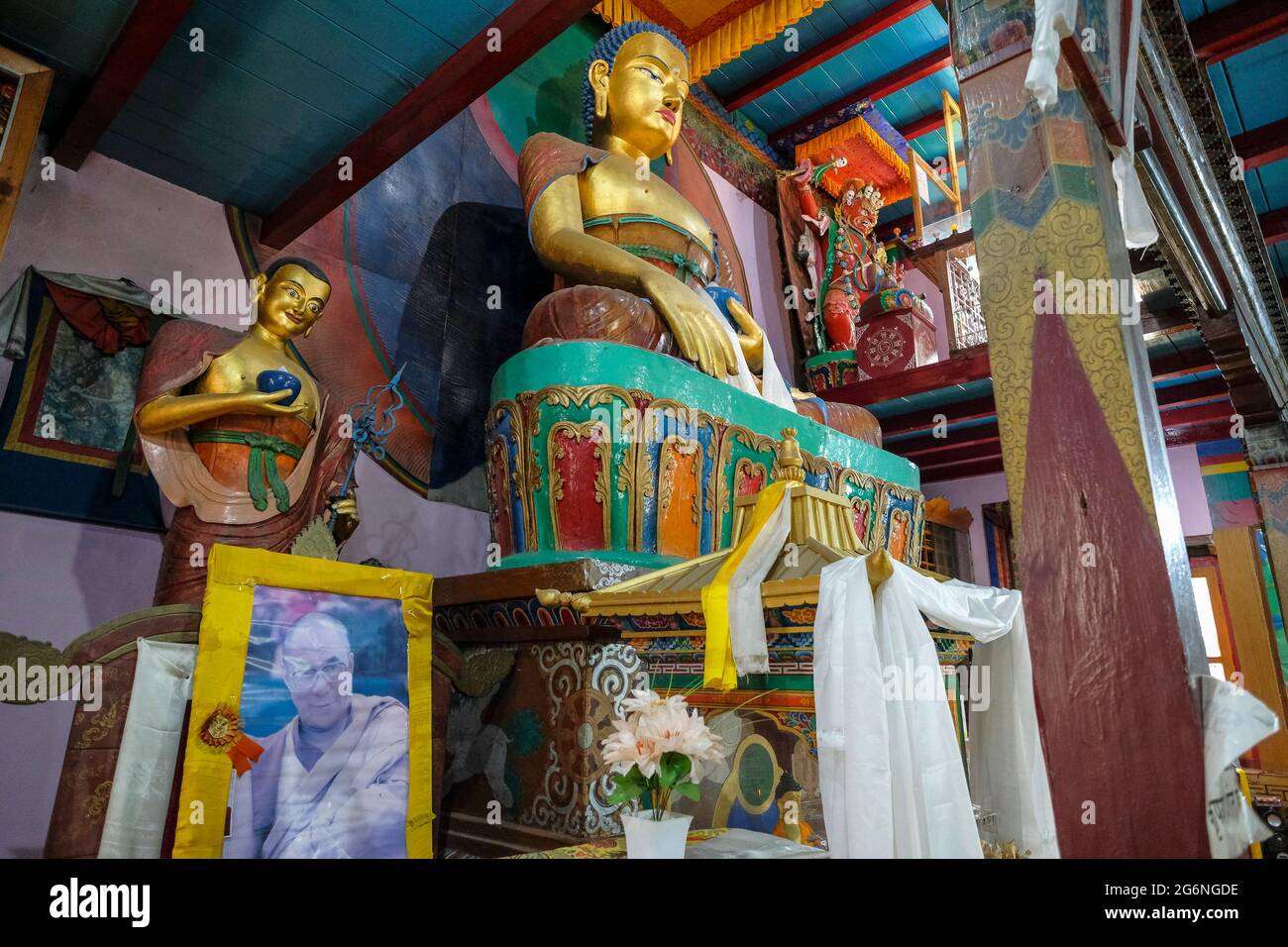 Manali, India - June 2021: Himalayan Nyingmapa Gompa is a Buddhist ...