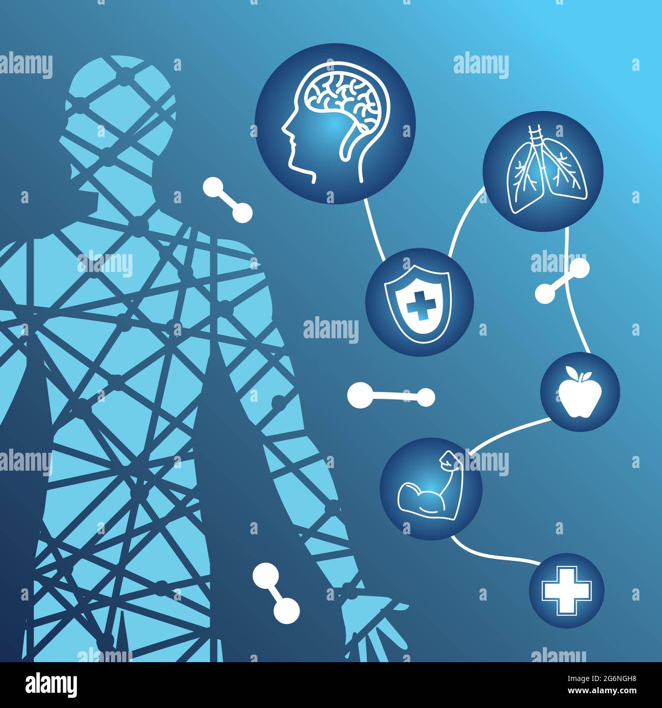 human body connection health Stock Vector Image & Art - Alamy