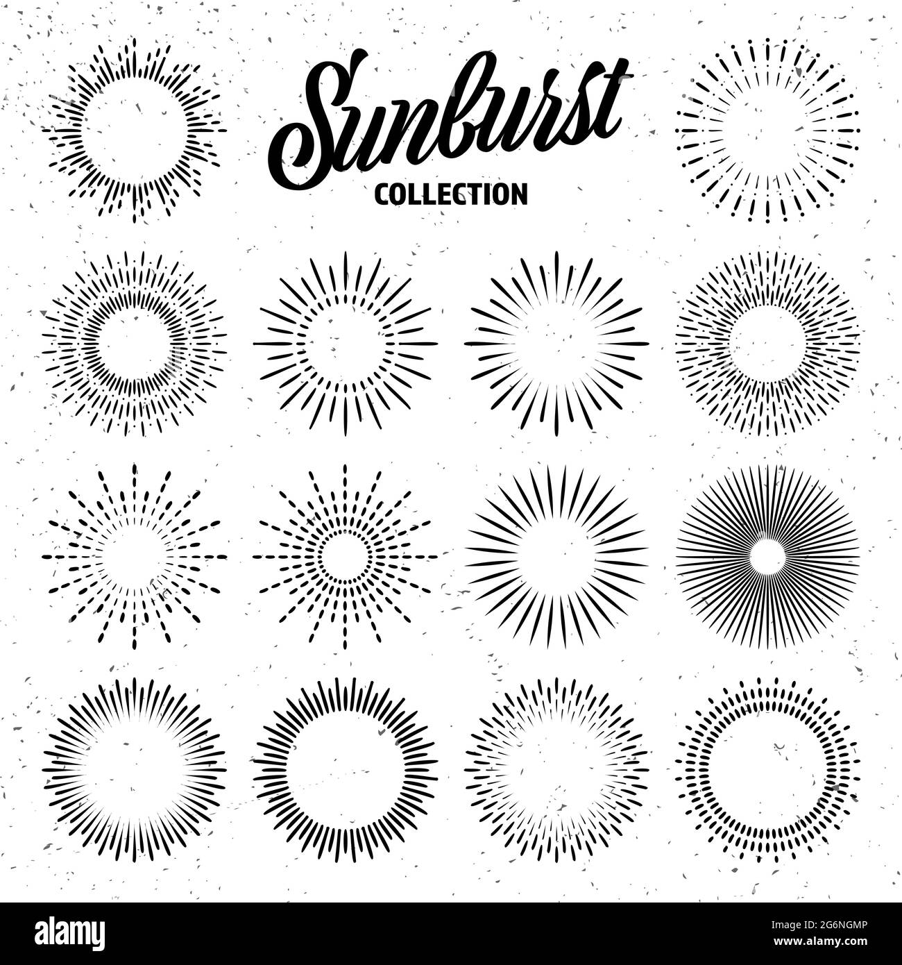 Grunge Sun Rays Vector