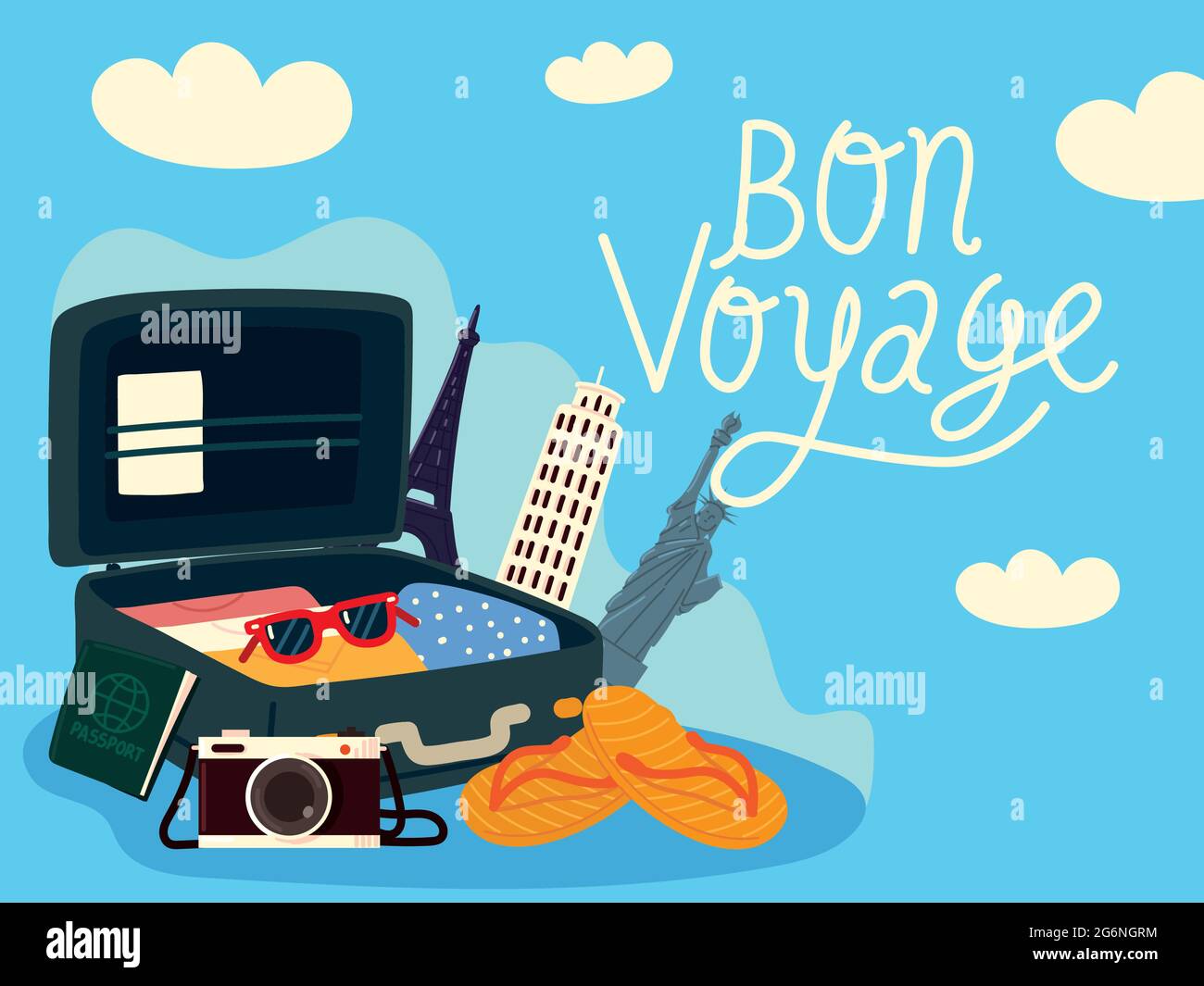 good trip greeting Stock Vector Image & Art - Alamy