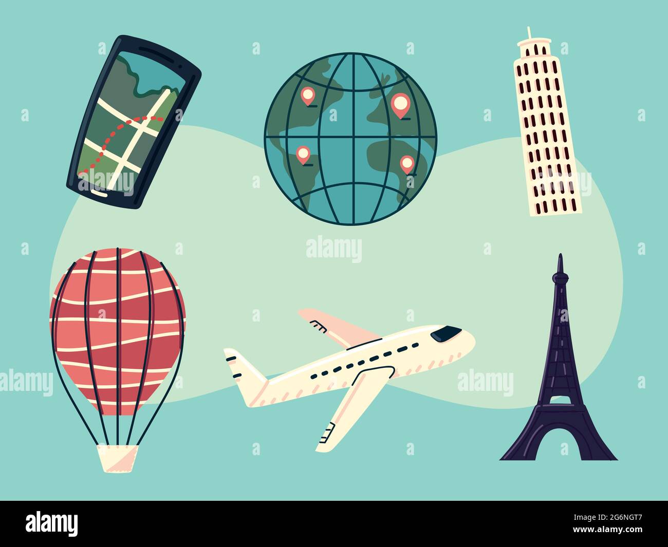 travel theme set Stock Vector Image & Art - Alamy