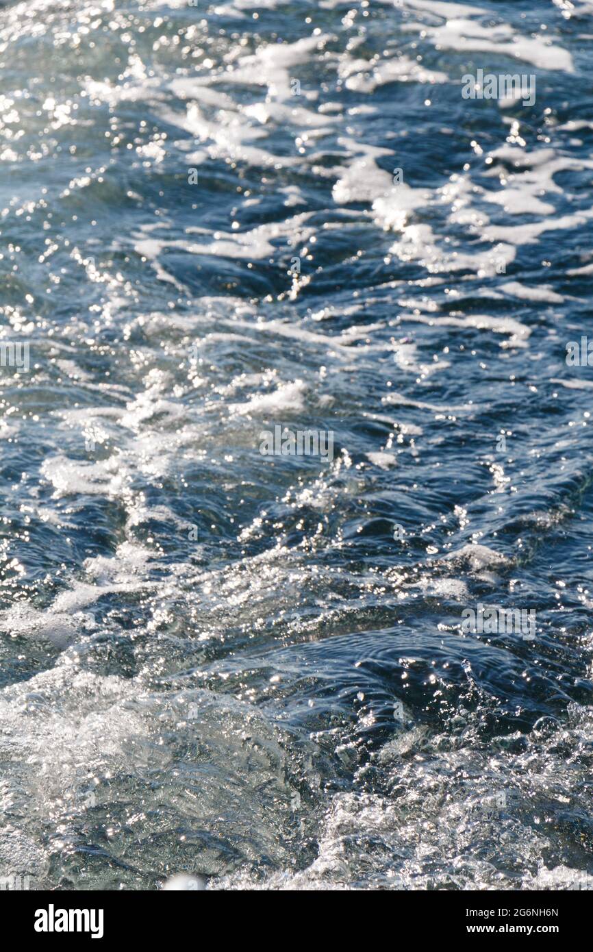 Close-up on waves of Atlantic ocean in Brittany Stock Photo - Alamy