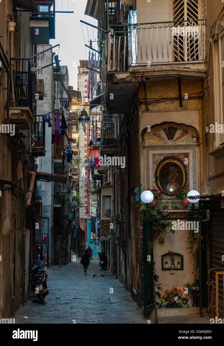 Naples street and clothes hi-res stock photography and images - Alamy