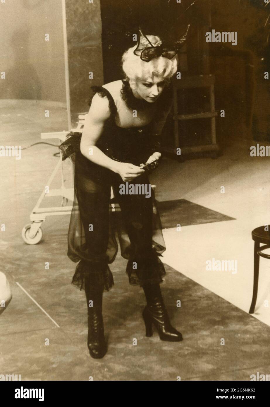 Italian show girl, actress, dancer, and singer Raffaella Carrà, Italy ...