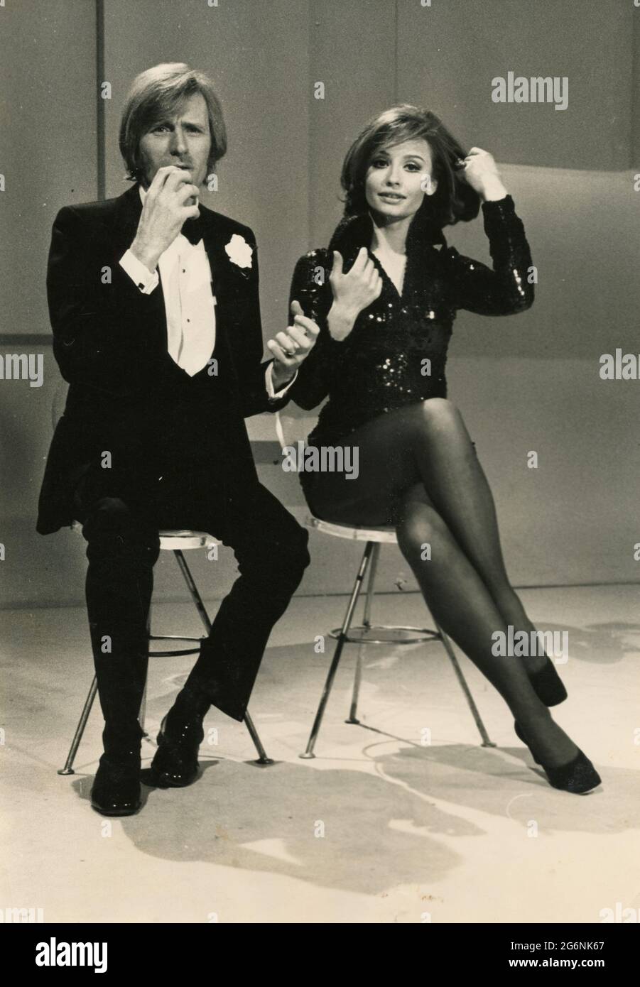 Italian show-girl, dancer, singer, and actress Raffaella Carrà with ...