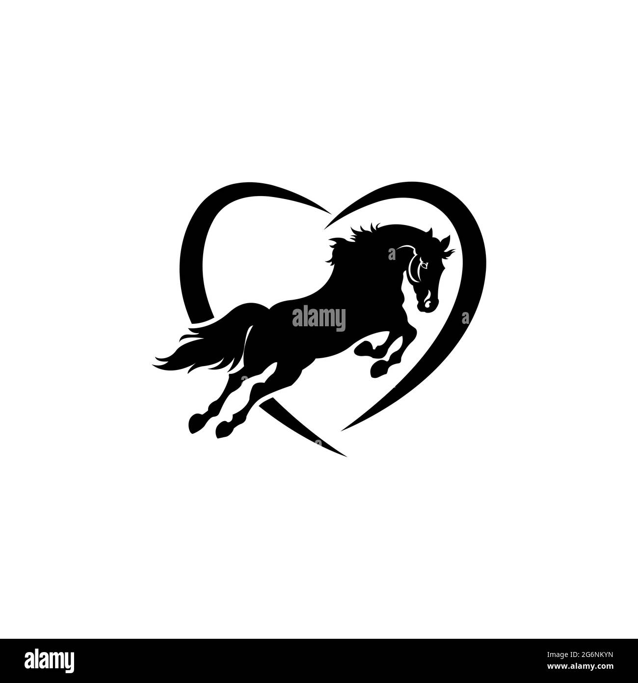 Heart Horse Vector Vector Of Horse And DogLabrador On White