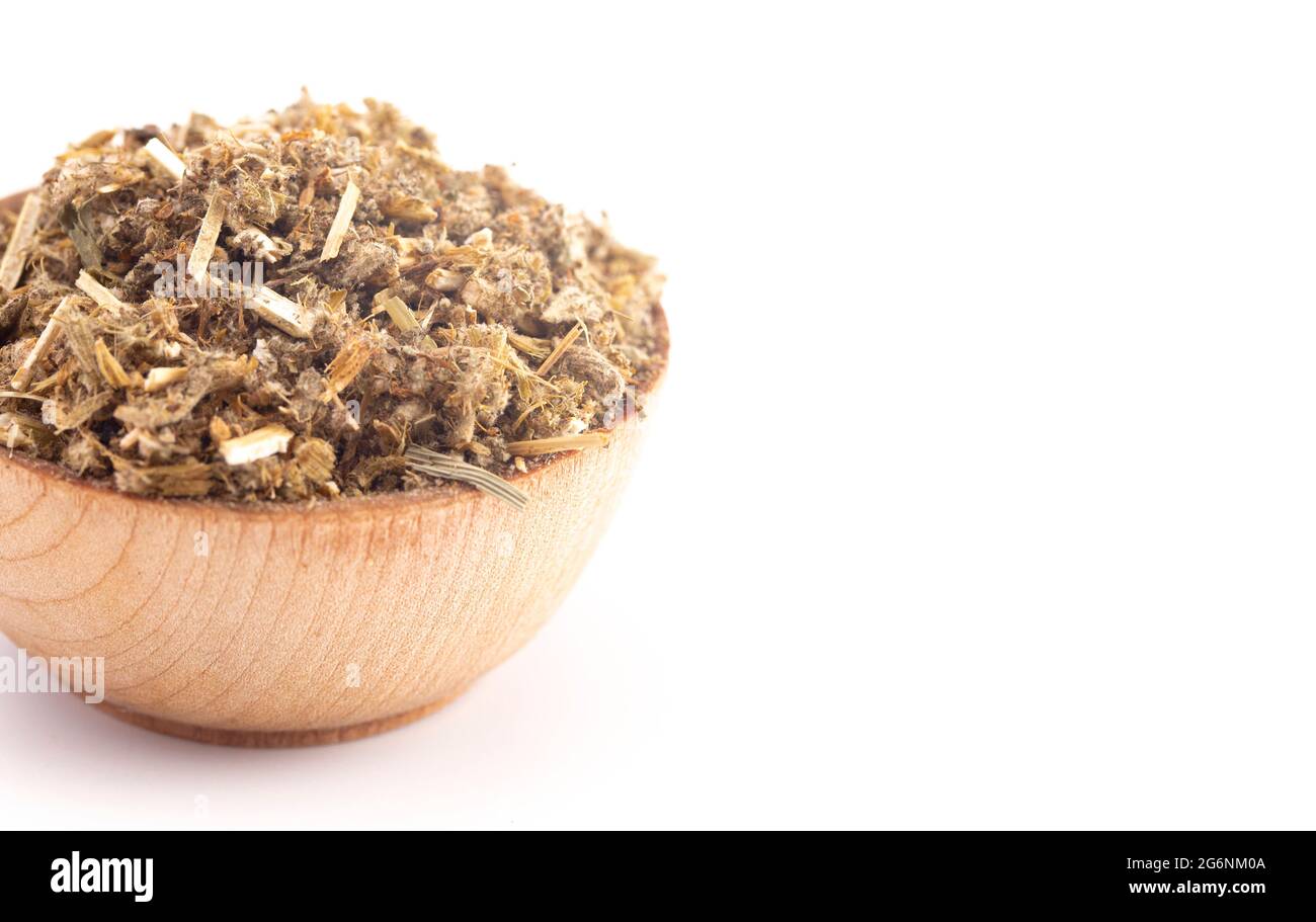 Dried Horehound Isolated on a White Background Stock Photo - Alamy