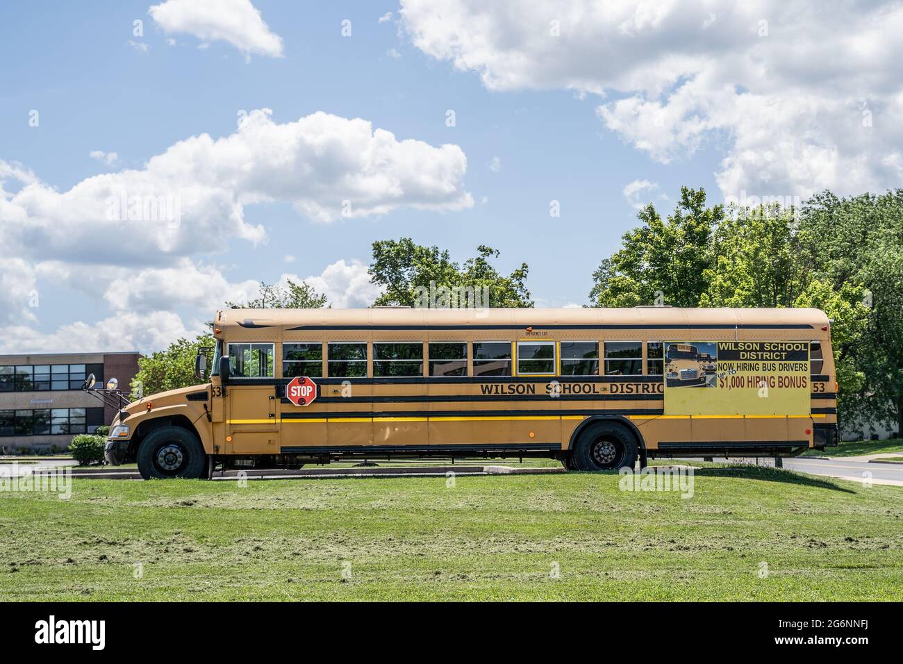 Berks County, Pennsylvania-June 16, 2021: School Bus parked at local ...
