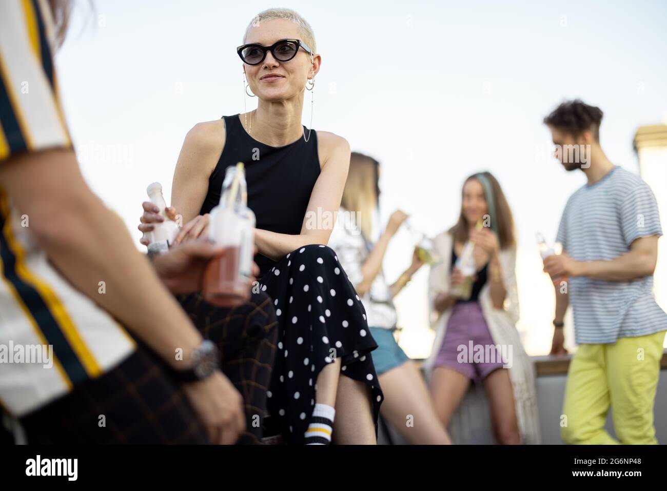 Two friends hanging out at picnic outdoors Stock Photo - Alamy Two friends hanging out at picnic outdoors Stock Photo - Alamy