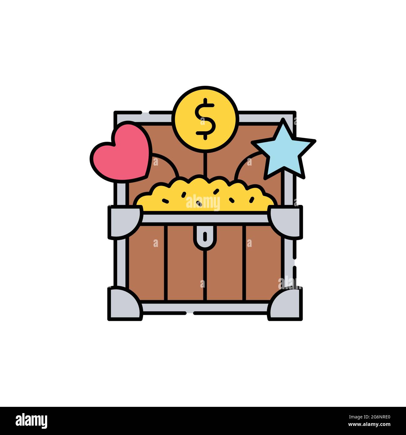 Casual game olor line icon. Computer games genres. Pictogram for web ... Casual game olor line icon. Computer games genres. Pictogram for web ...
