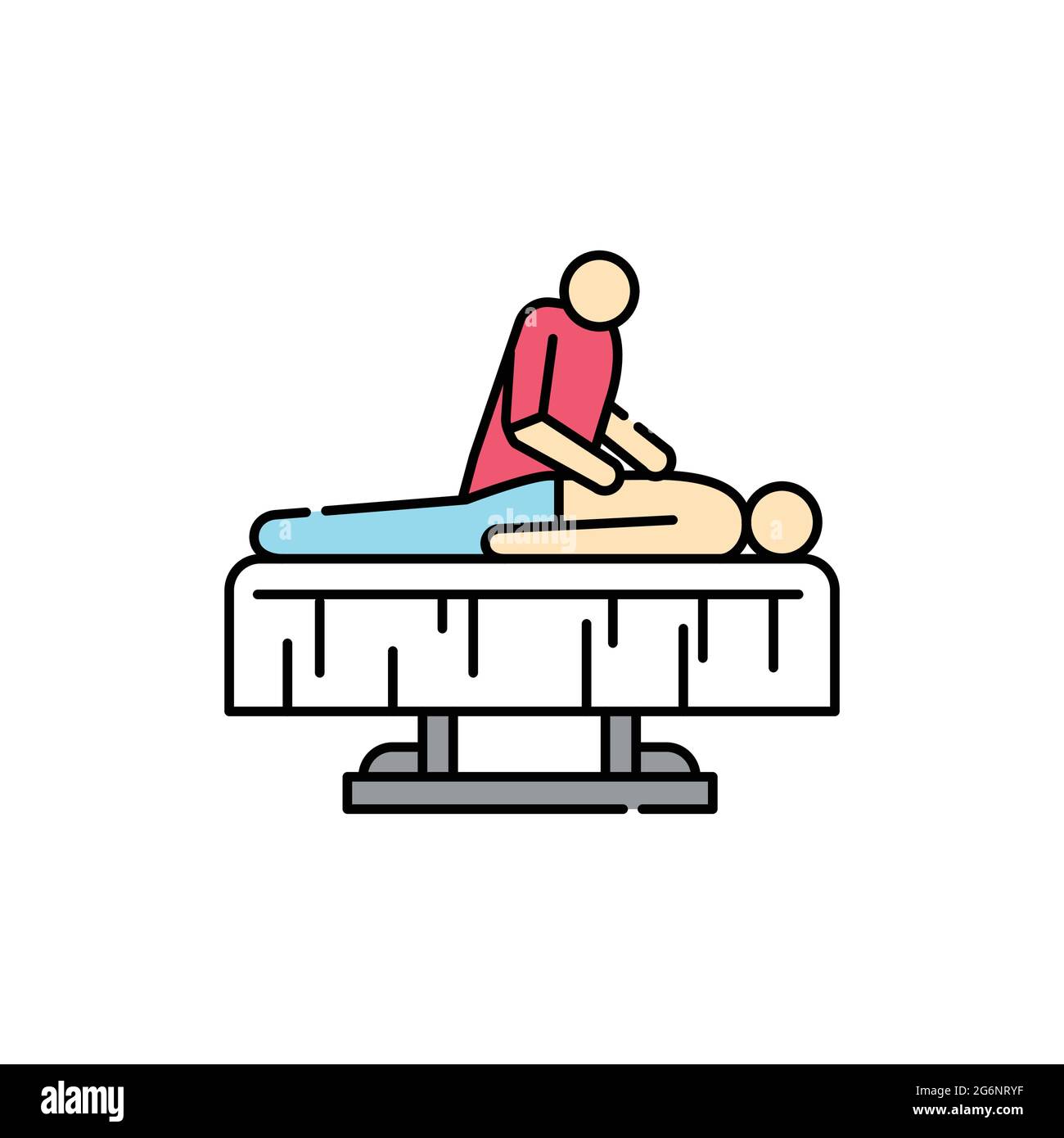 Massage olor line icon. Pictogram for web page, mobile app, promo. UI ...