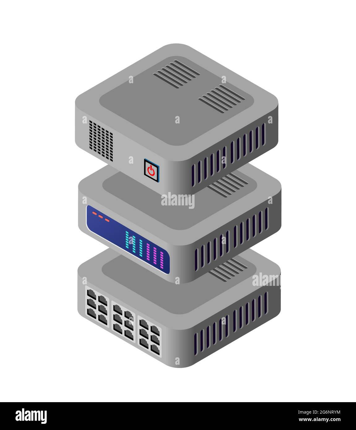 Single server network technology of connection data center Stock Vector ... Single server network technology of connection data center Stock Vector ...