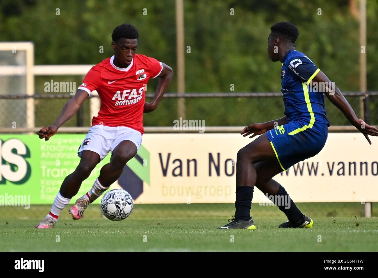 EPE, NETHERLANDS - JULY 7: Ernest Poku of AZ during the Pre Season ...