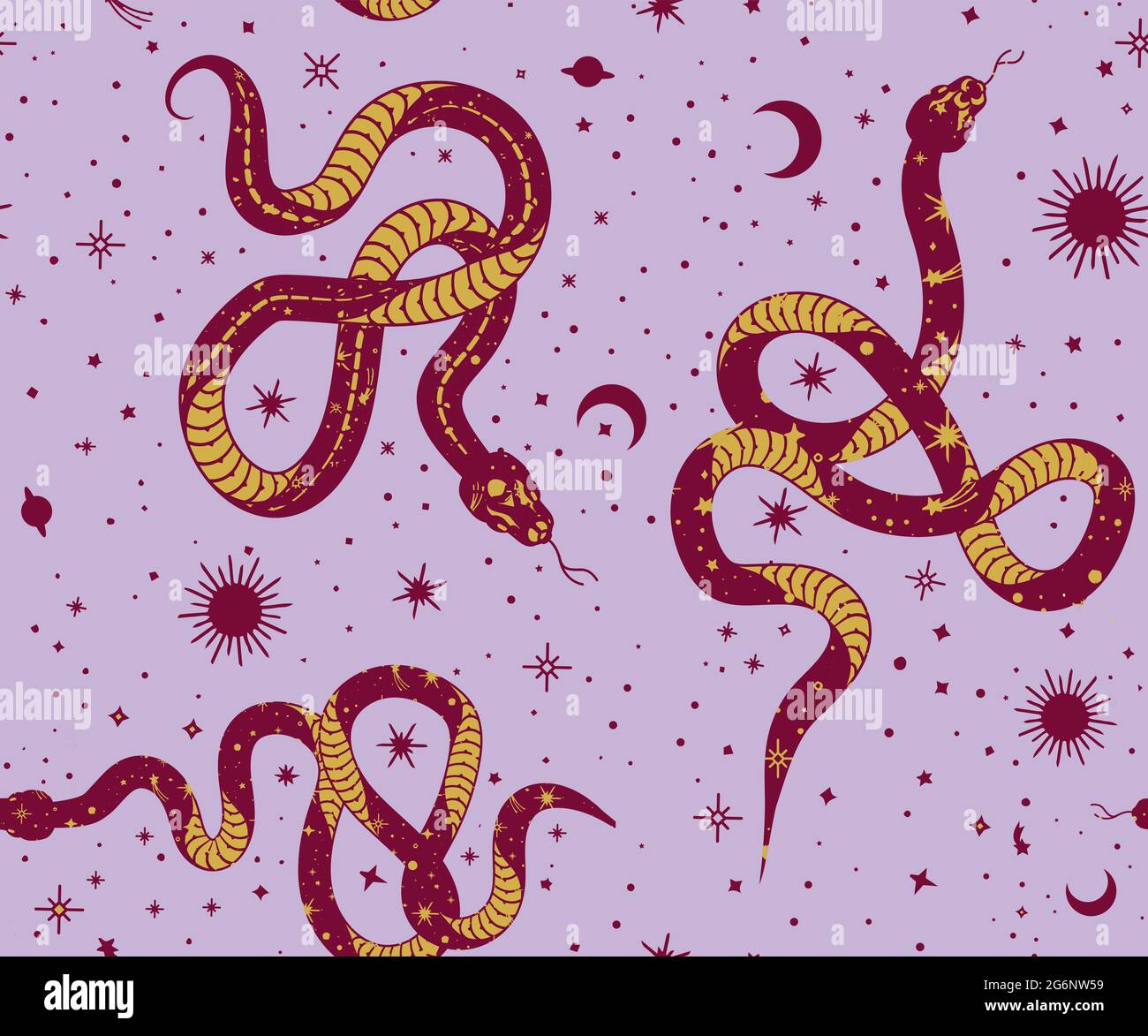 seamless Patterns Alchemy esoteric mystical magic heavenly talisman ...