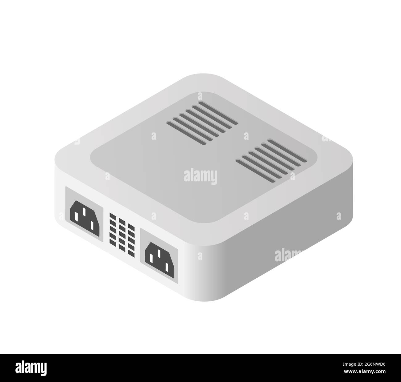 Single server Power Supply adapter technology of connection data Stock ...