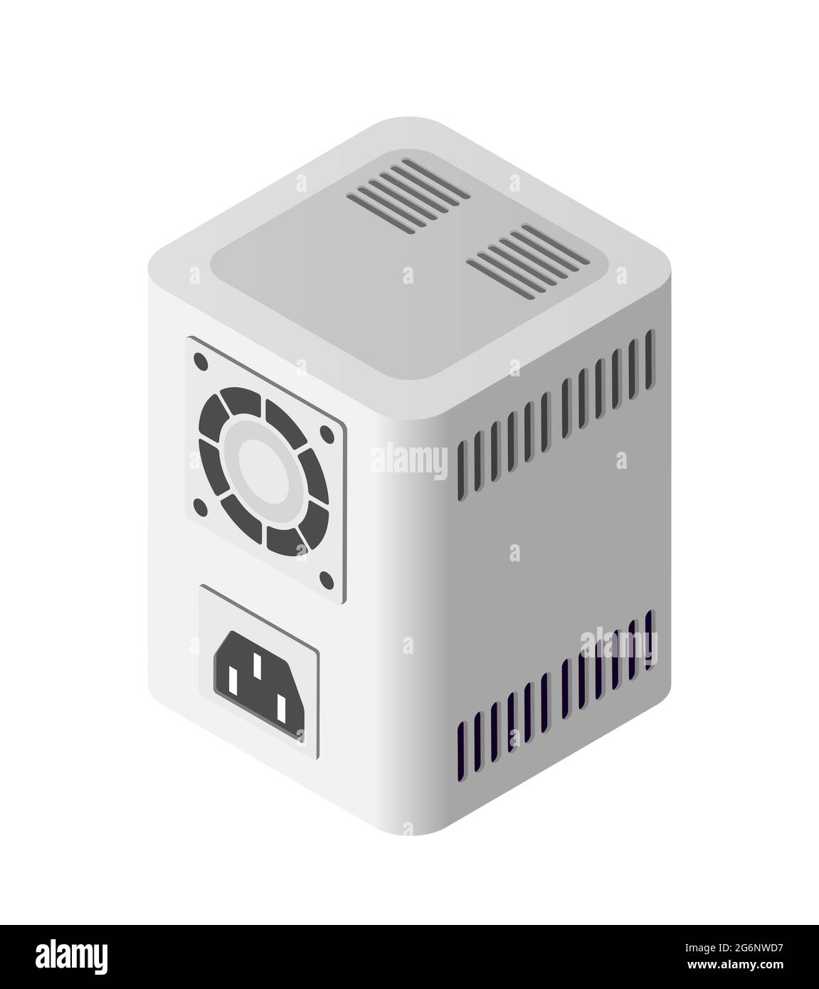 Single server Power Supply adapter technology of connection data Stock ...