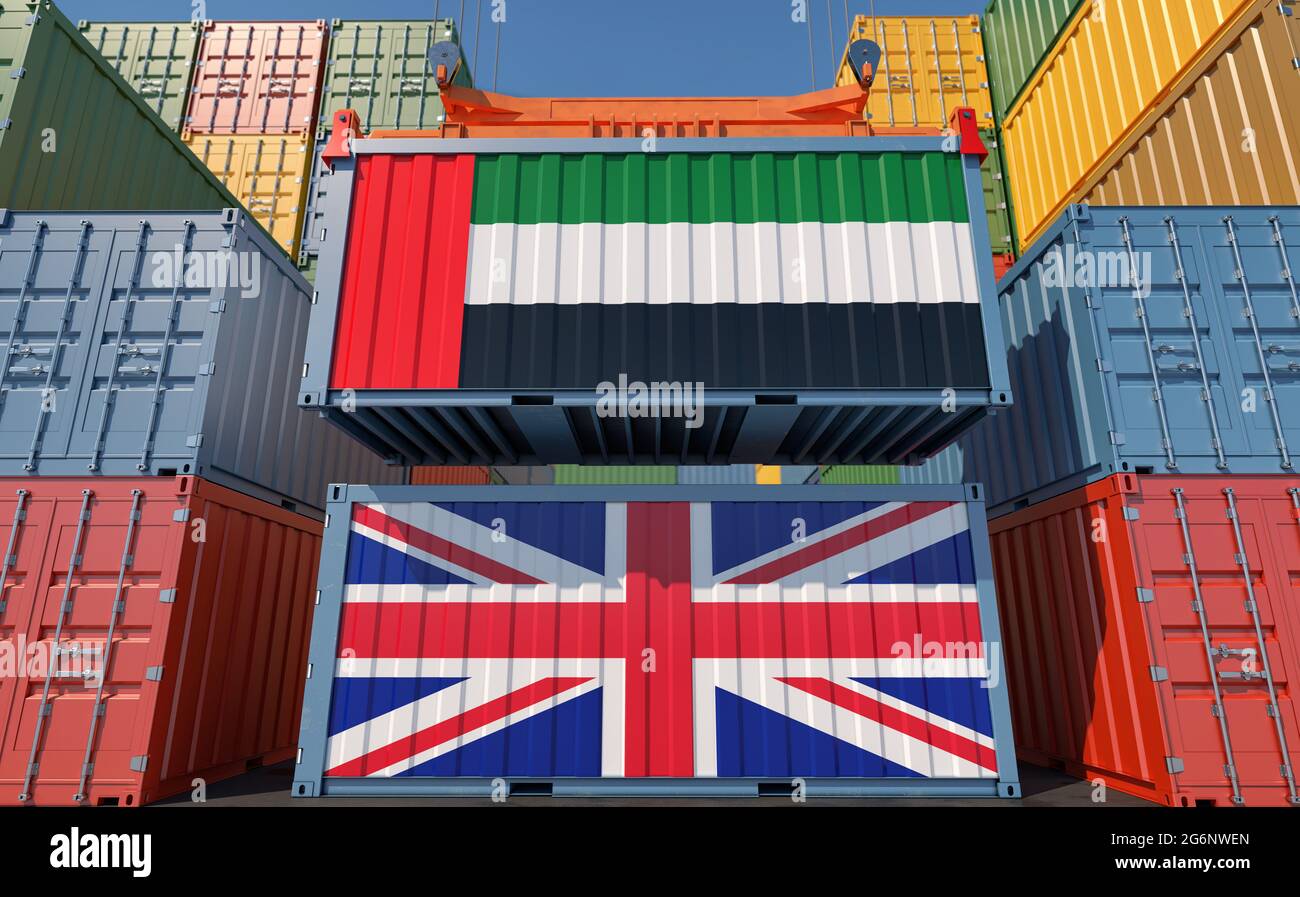 Emirates united kingdom flag hi-res stock photography and images - Alamy