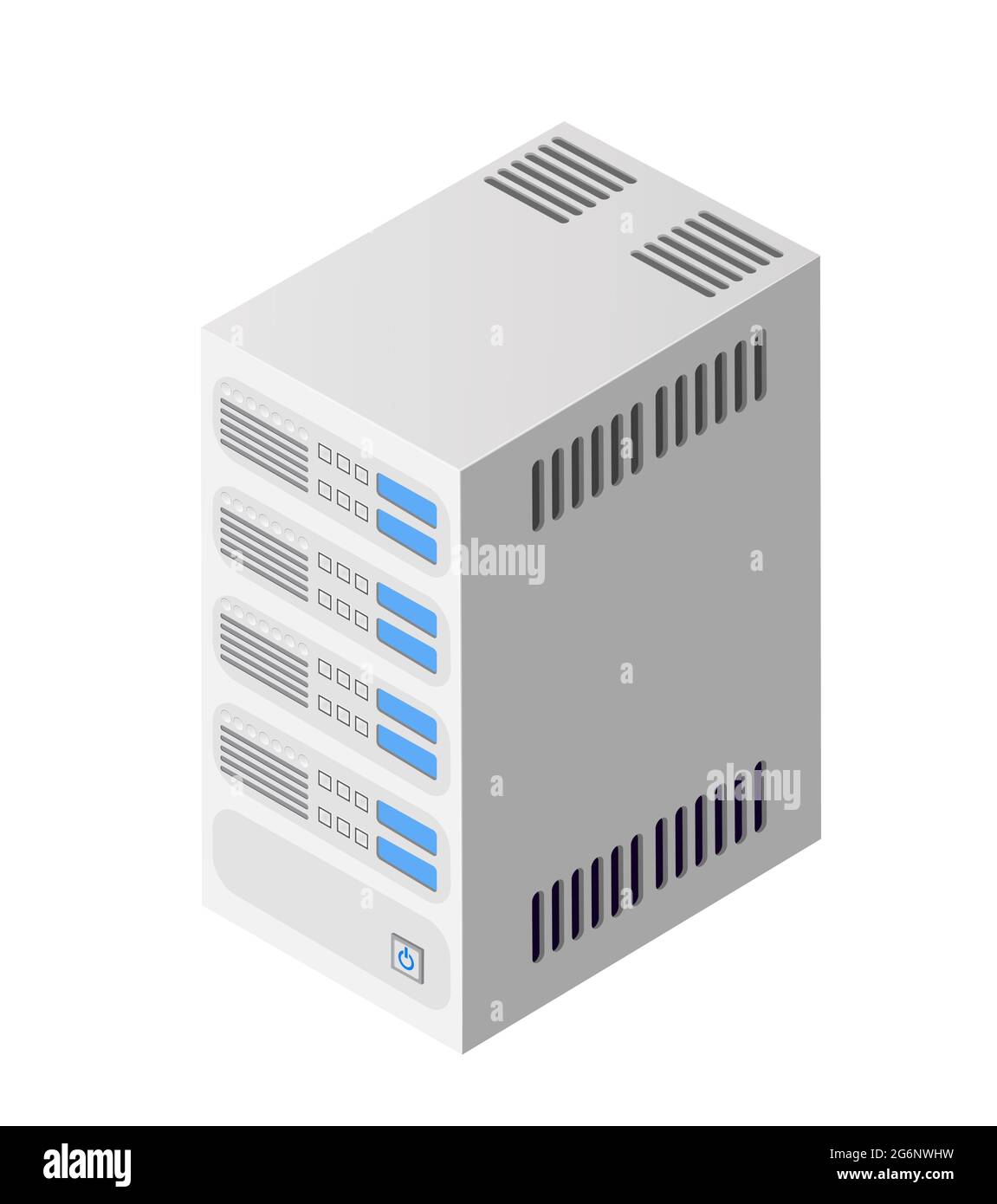 Single Server Network Technology Of Connection Data Center Stock Vector Image And Art Alamy