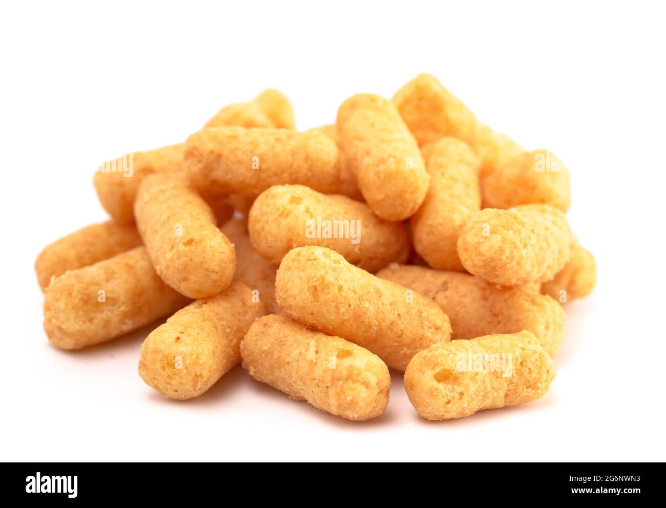 Peanut Butter Puffs Isolated on a White Background Stock Photo - Alamy