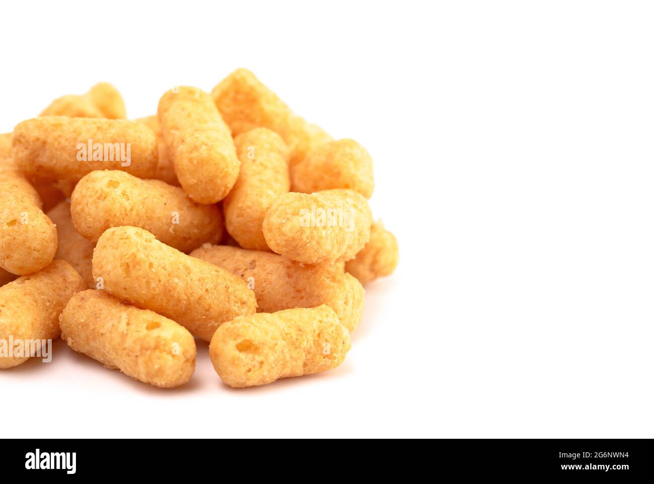 Peanut Butter Puffs Isolated on a White Background Stock Photo - Alamy
