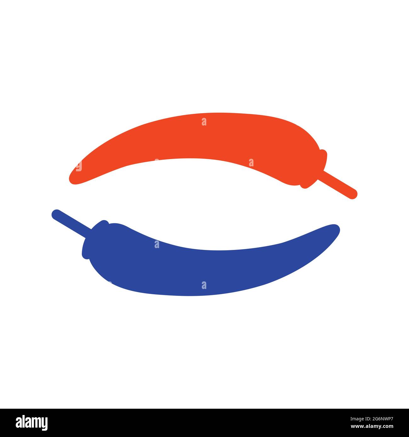 Red hot chili peppers vector glyph icon. Barbecue and bbq grill sign ...