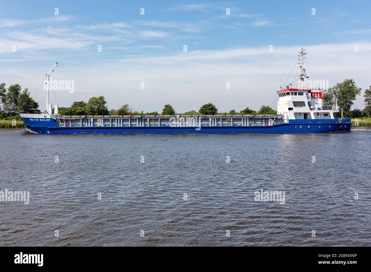 general cargo ship BALTIC SAILOR in the Kiel Canal Stock Photo - Alamy